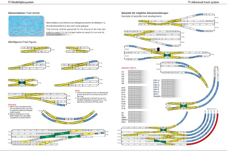 Gleisentwicklungen - Tillig Modellbahnen